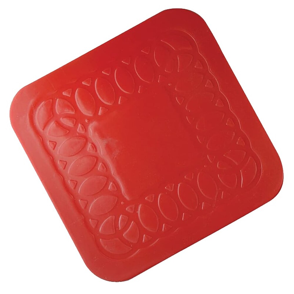Tenura Silicone Anti-Slip Square Coasters | Pack of 4 Square Coasters